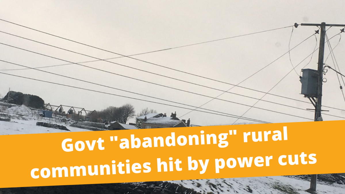 Government abandoning rural communities hit by power cuts - Calderdale ...
